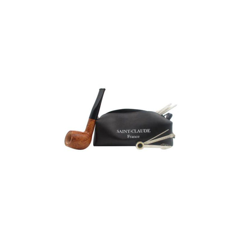 Kit pipe St Claude 1 pipe courbe ou droite 5 nettoie-pipe + 1 cure pipe ...