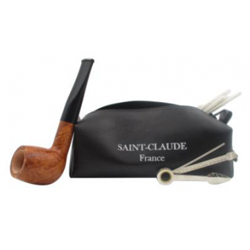 Kit pipe St Claude 1 pipe courbe ou droite 5 nettoie-pipe + 1 cure pipe ...