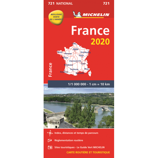 Carte Michelin France Entière 721 - Carte et Guide - Ofumeur